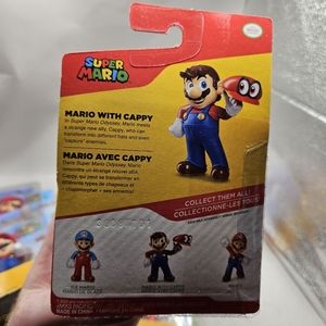Jakks | Toys | 7 Super Mario Bros Yoshi Mario Cappy Fire Ice Figure 25 ...